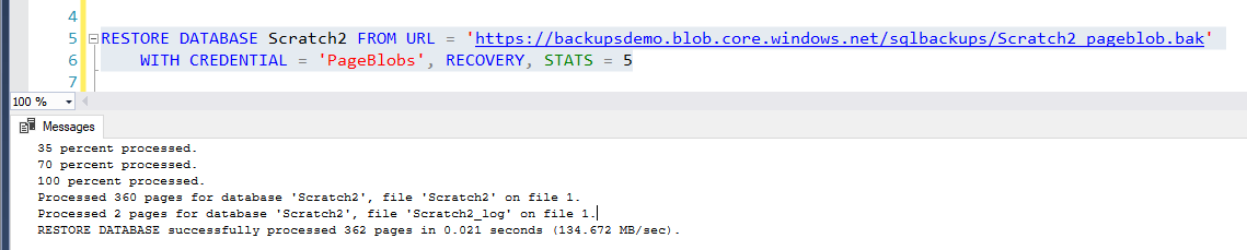Restoring a Database from Azure | John Morehouse